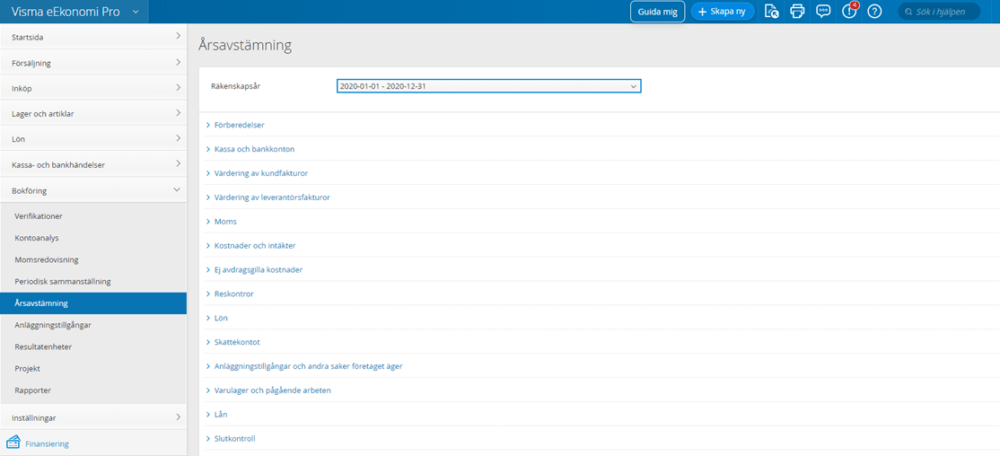 Hjälp genom Visma eEkonomi - UCS One Business